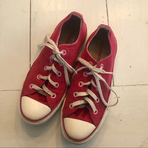 Converse | Shoes | Twotoned Pink Low Top Converse | Poshmark